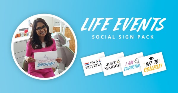 Free Life Events Social Sign Pack!