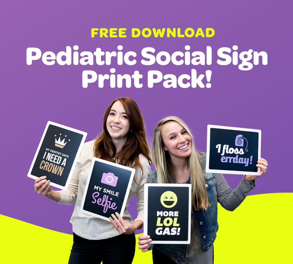 Download the Pediatric Dentist Social Sign 'Print' Pack Files